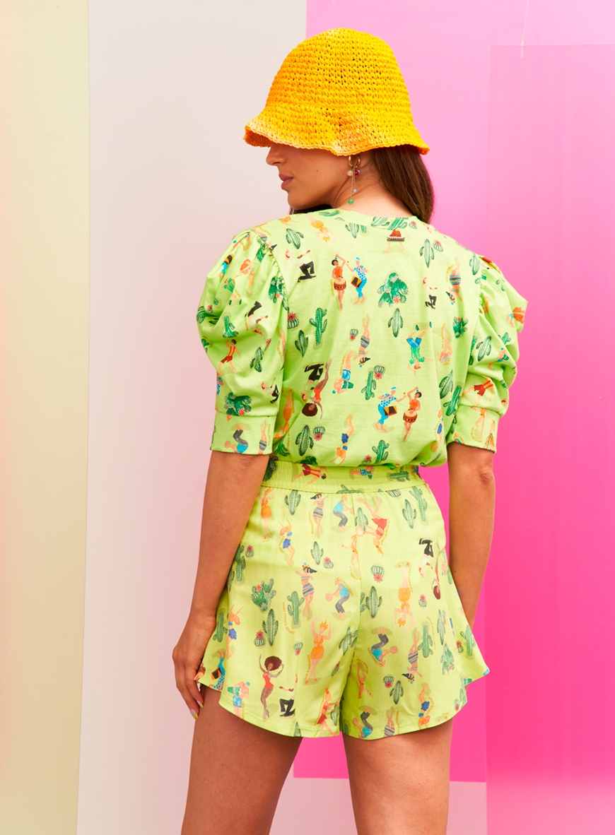 Short Marina Estampa Made In Brazil | Colcci