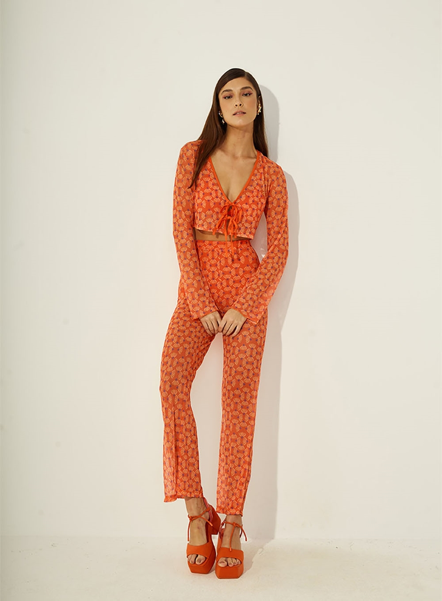 Blusa Tule Manga Longa Amarílis | Colcci