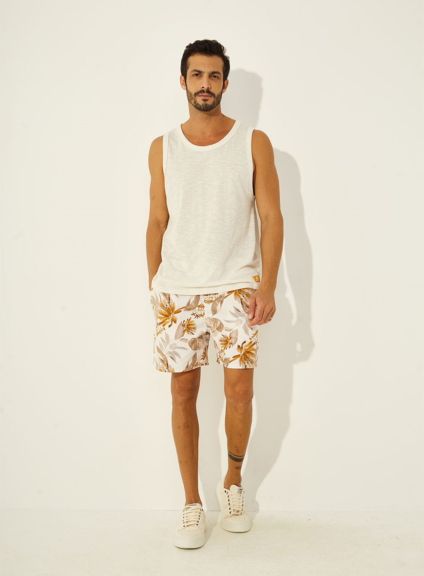 Regata Cavada Basic Linho | Colcci