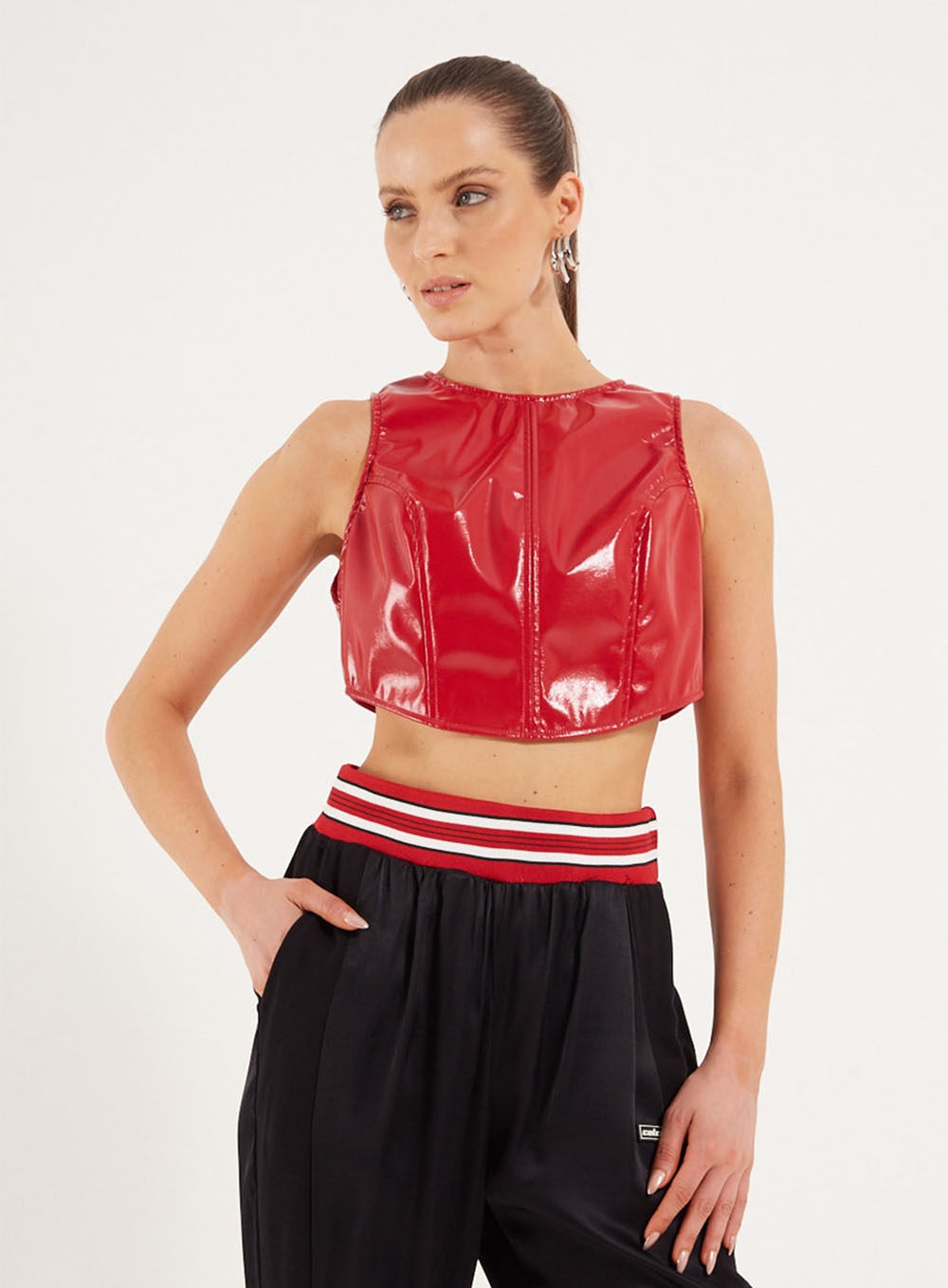 Top Com Zíper Vinil Red Sport Culture | Colcci