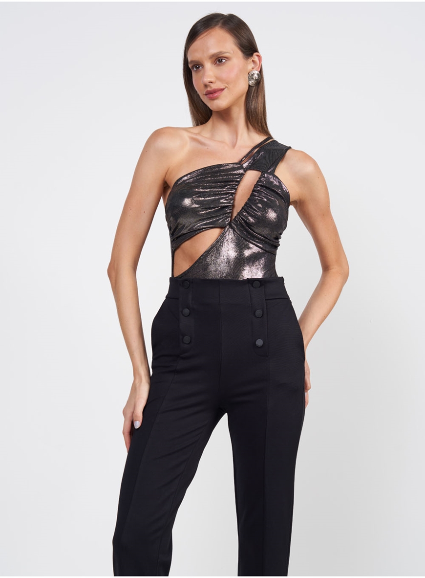 Body Metalizado Com Recortes | Colcci