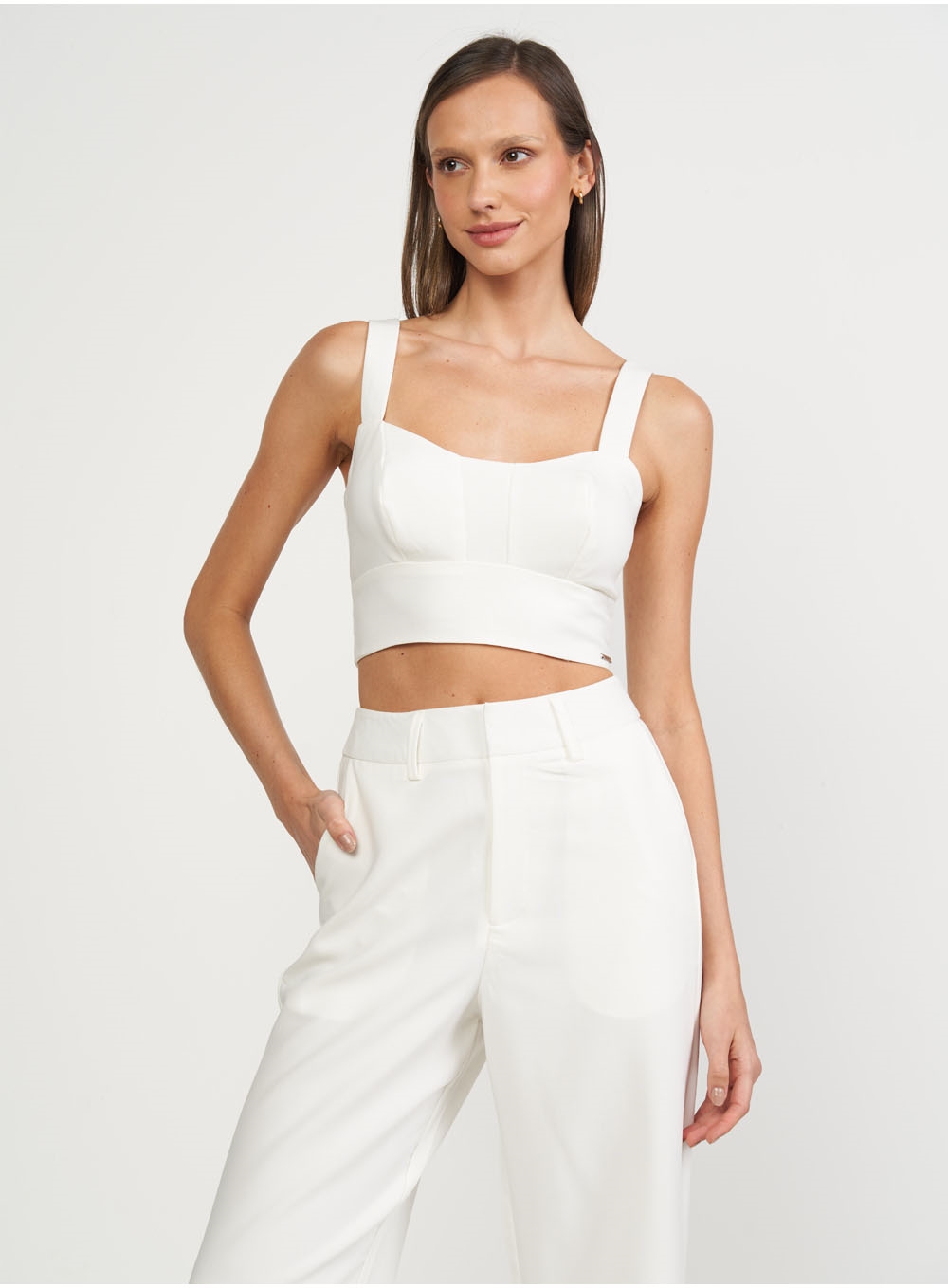 Top Slim Recortes E Zíper | Compre na Colcci! - Top Slim Recortes E ...