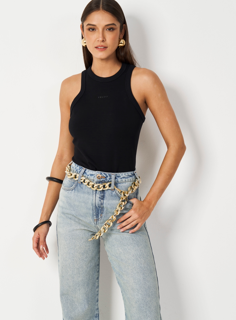 Regata Basics Decote Nadador | Colcci - Regata Basics Decote Nadador | Colcci