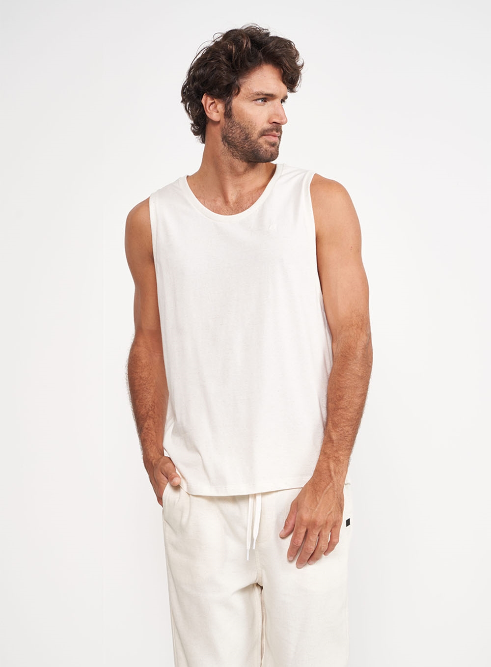 Regata Rio Com Linho | Compre na COLCCI - Regata Rio Com Linho | Colcci