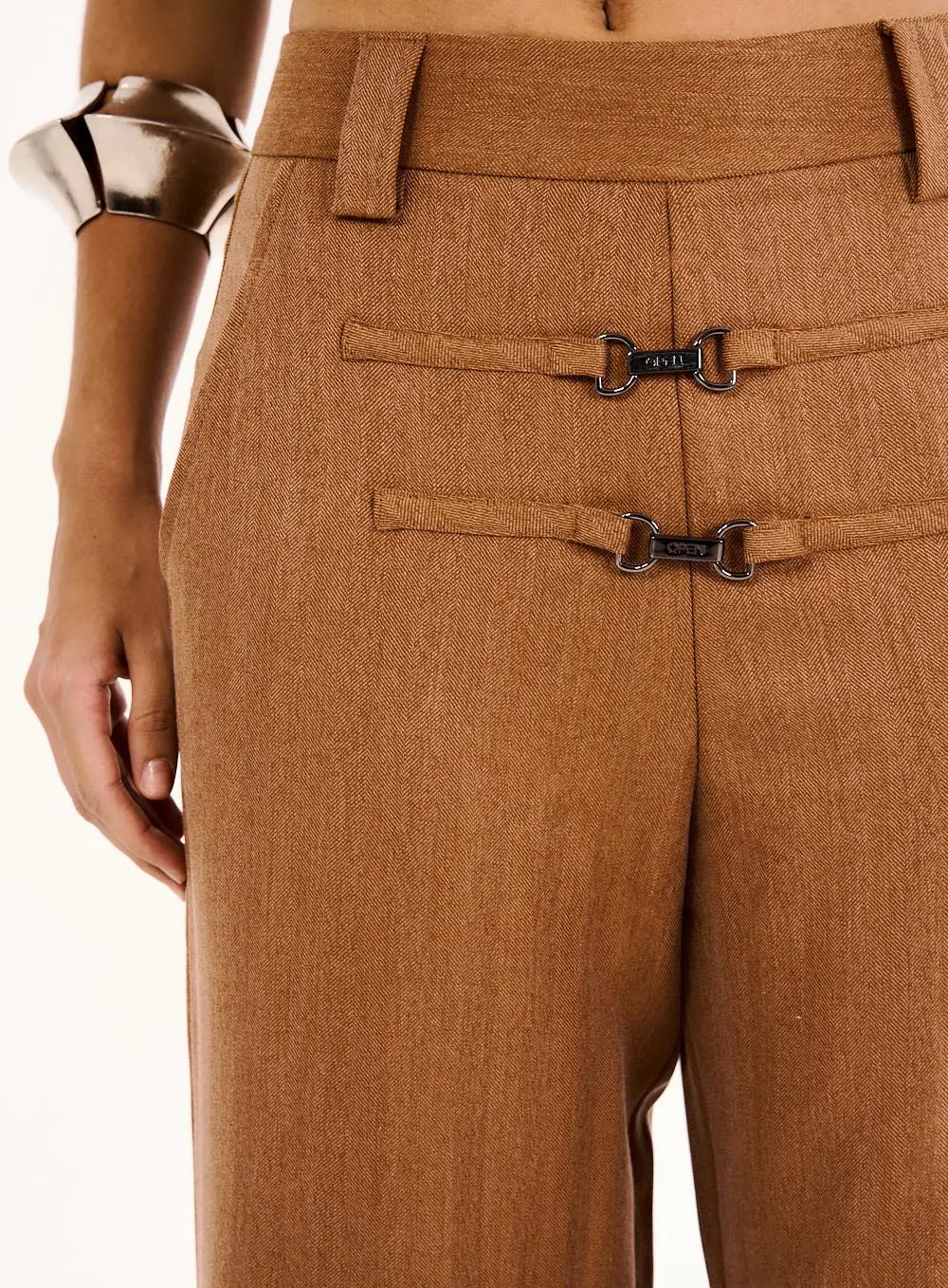 Calça Feminina Alfaiataria Detalhe Cós Calça Feminina Alfaiataria ...