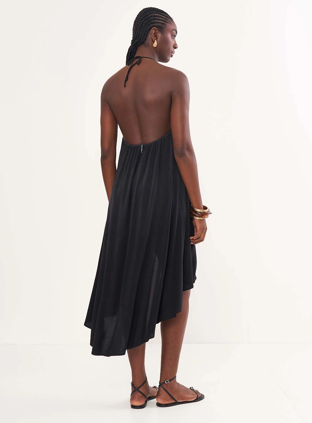 Vestido Com Decote Halter Loose Vestido Com Decote Halter Loose ...