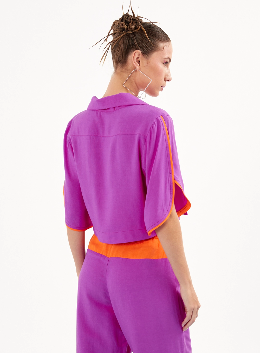 Camisa Linho Estampada | Open